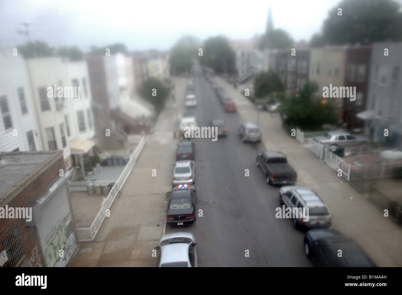 A street in the Borough Park neighborhood of Brooklyn in New York from ...