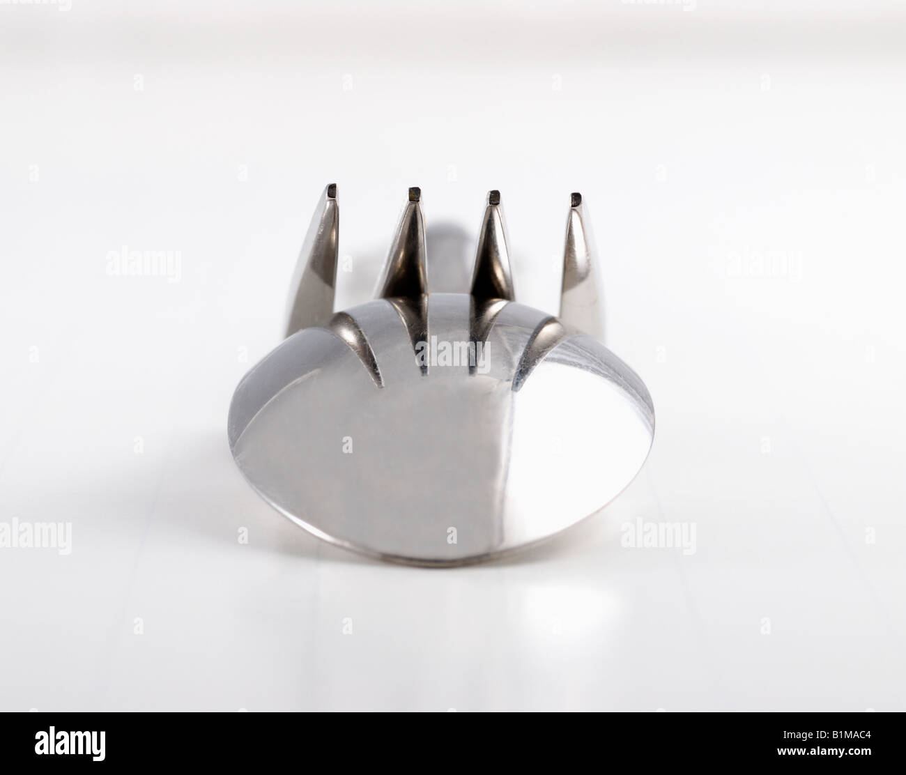 Abstract of a spoon and fork Stock Photo - Alamy