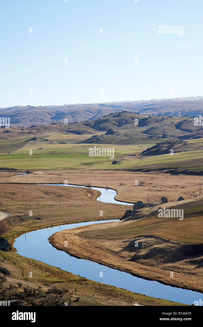 Taieri River Taieri Scroll Plain Maniototo Central Otago South Island ...