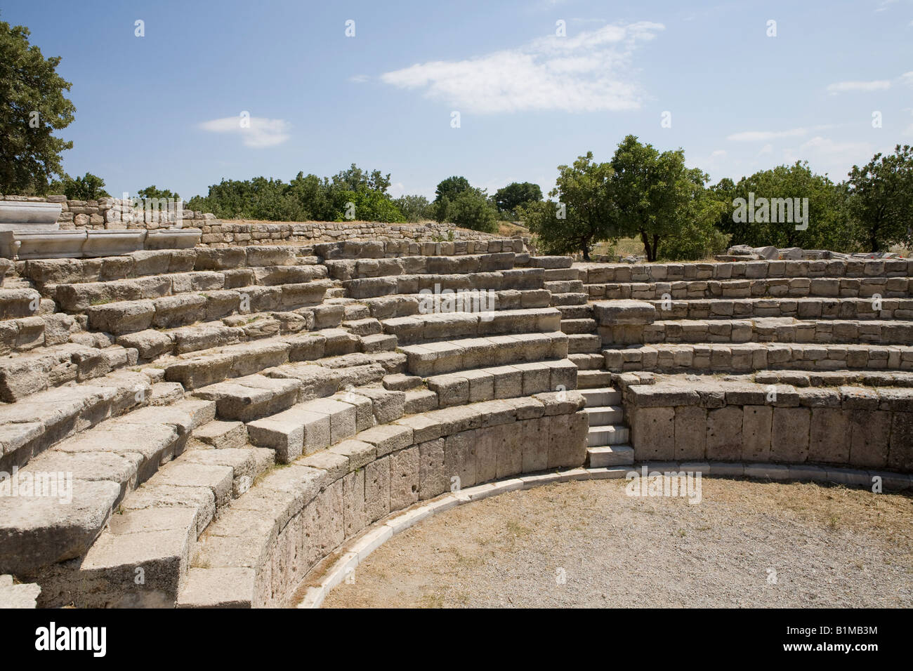 The Odeon at Troy on the Aegean Coast of Turkey Stock Photo - Alamy