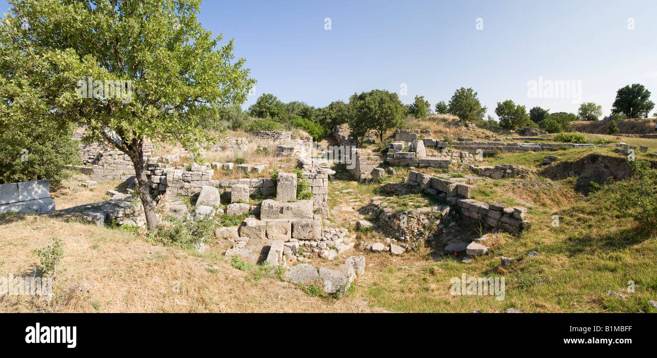 Panorama of Troy on the Aegean Coast of Turkey Stock Photo - Alamy