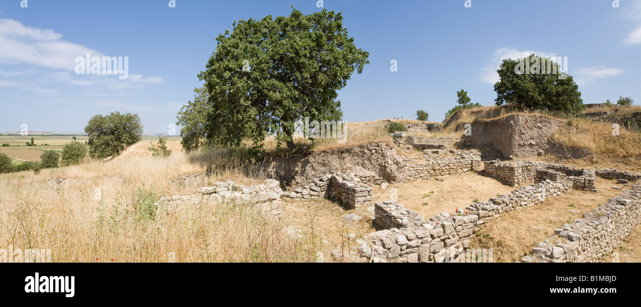 Panorama of Troy on the Aegean Coast of Turkey Stock Photo - Alamy