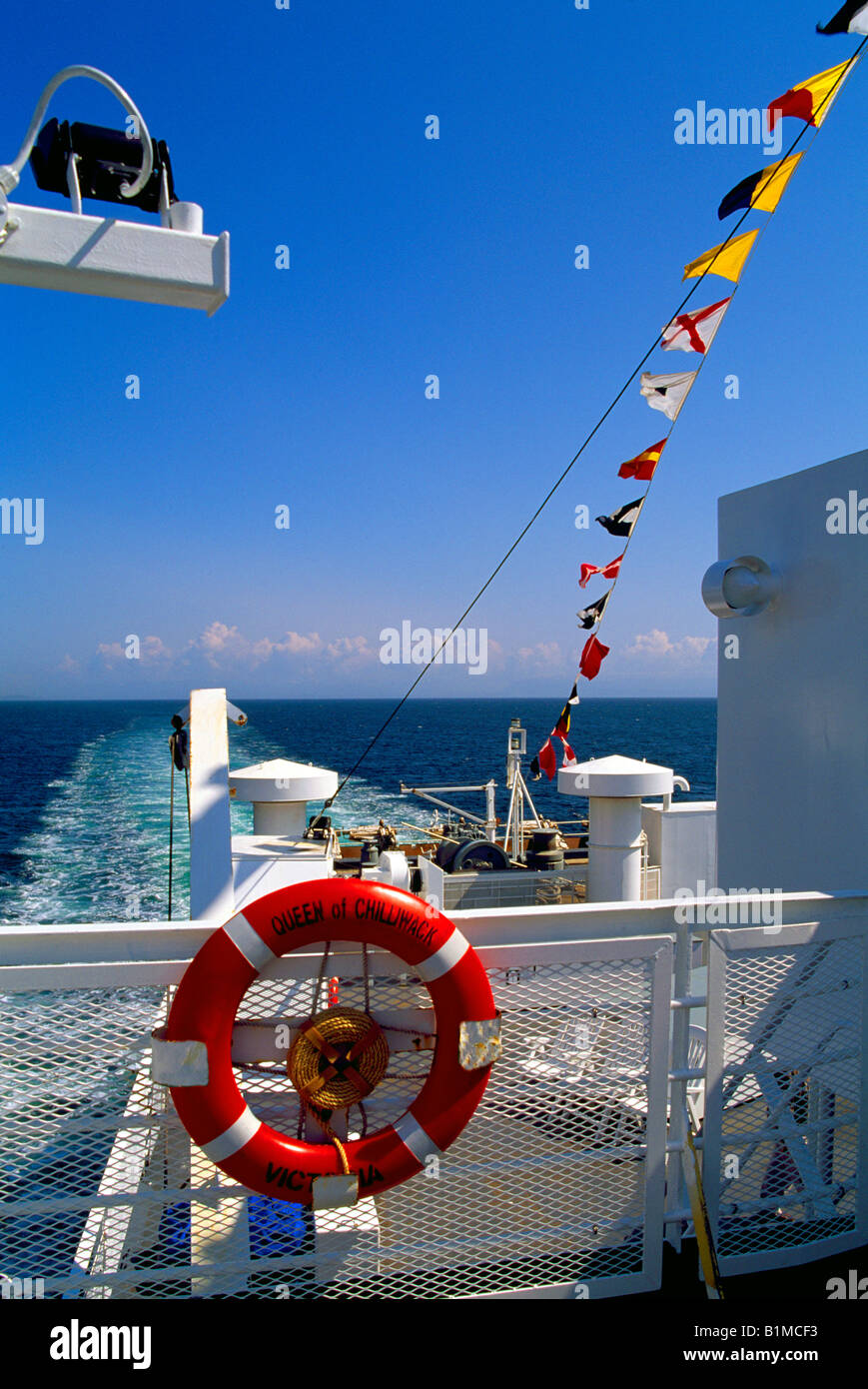 BC Ferry sailing the Inside Passage / Discovery Coast Passage along ...