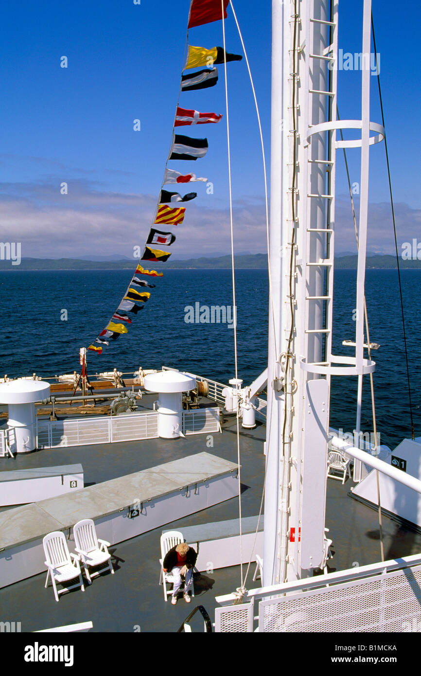 BC Ferry sailing the Inside Passage / Discovery Coast Passage along ...