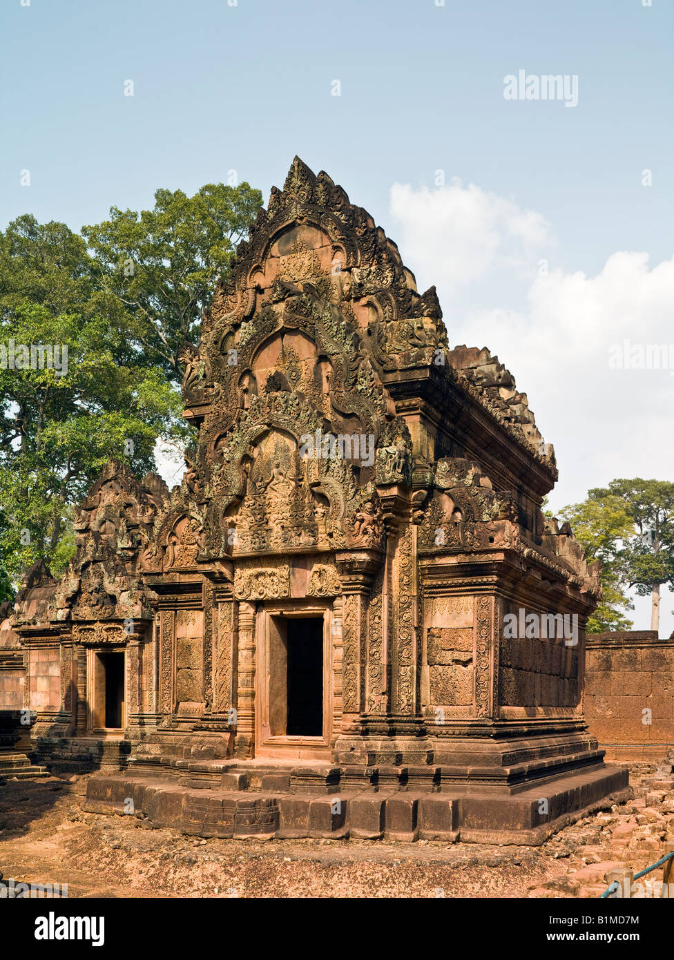 Banteay Srei (or Banteay Srey) temple, Angkor, Cambodia Stock Photo - Alamy