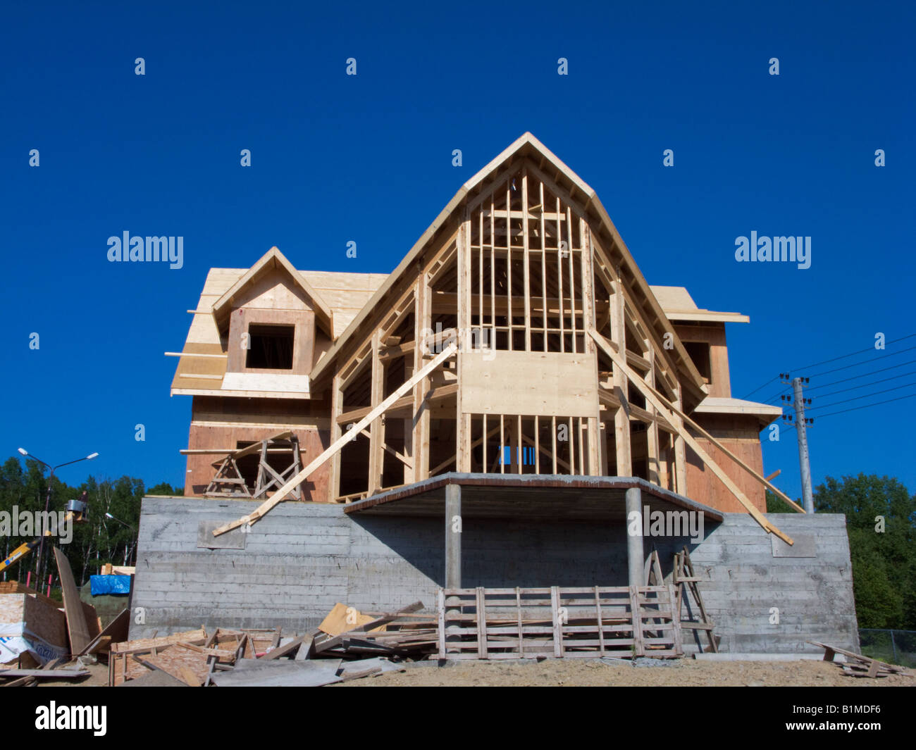 large new house built by wealthy Russians in an exclusive housing ...