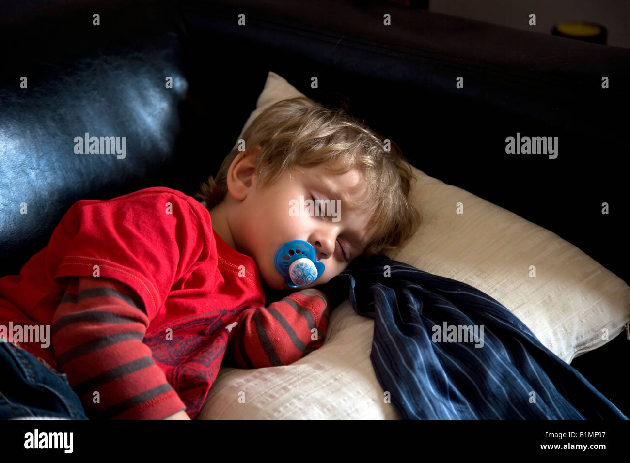 Child boy children asleep dummy hi-res stock photography and images - Alamy
