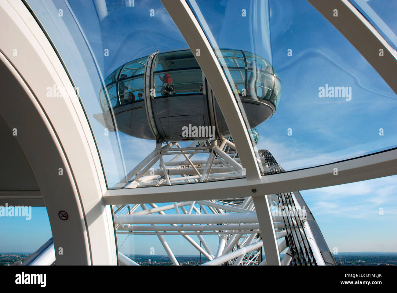 London Eye capsule London UK Stock Photo - Alamy