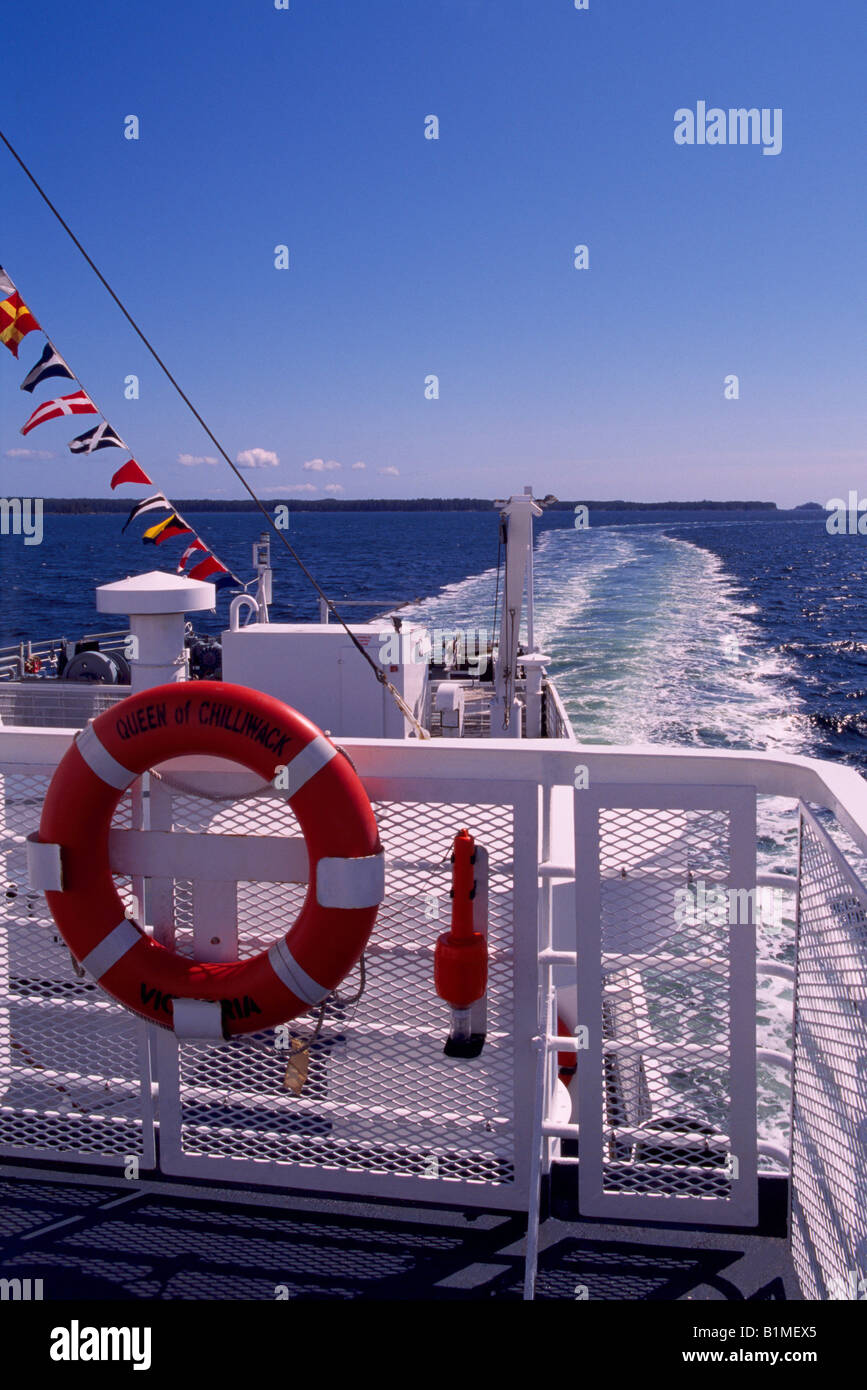 BC Ferry sailing the Inside Passage / Discovery Coast Passage along ...