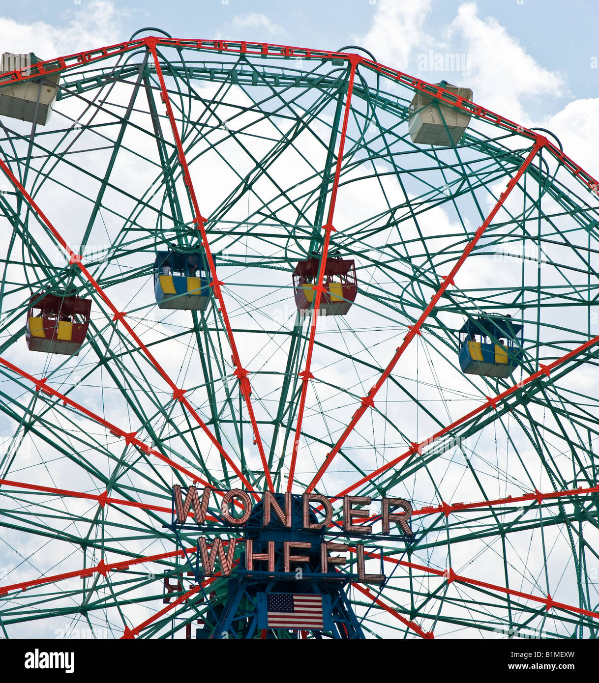 The Wonder Wheel at Coney Island Stock Photo - Alamy