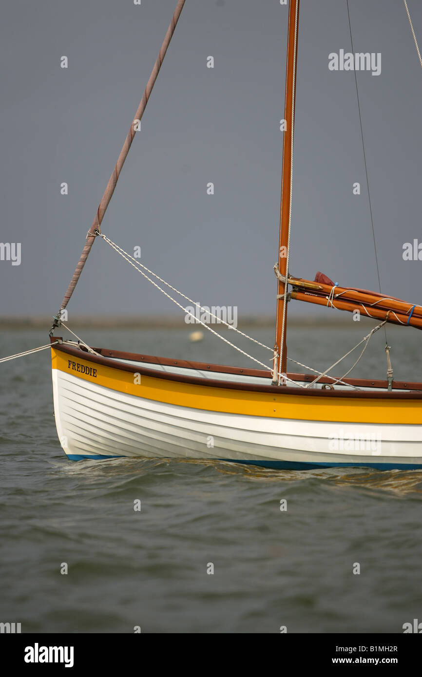 EAST COAST BLAKENEY NORFOLK UK SAILING DINGHY Stock Photo - Alamy