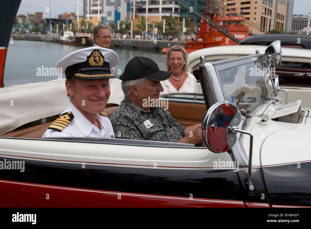 Captain Ian Mcnaught, Captain of the The Cunard line Queen Elizabeth 2 ...
