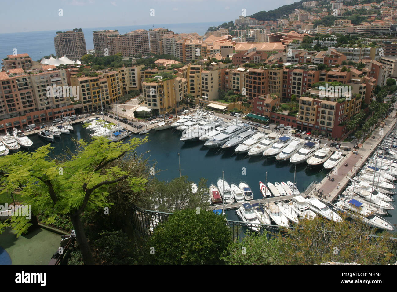 MONACO view of the harbour Stock Photo - Alamy