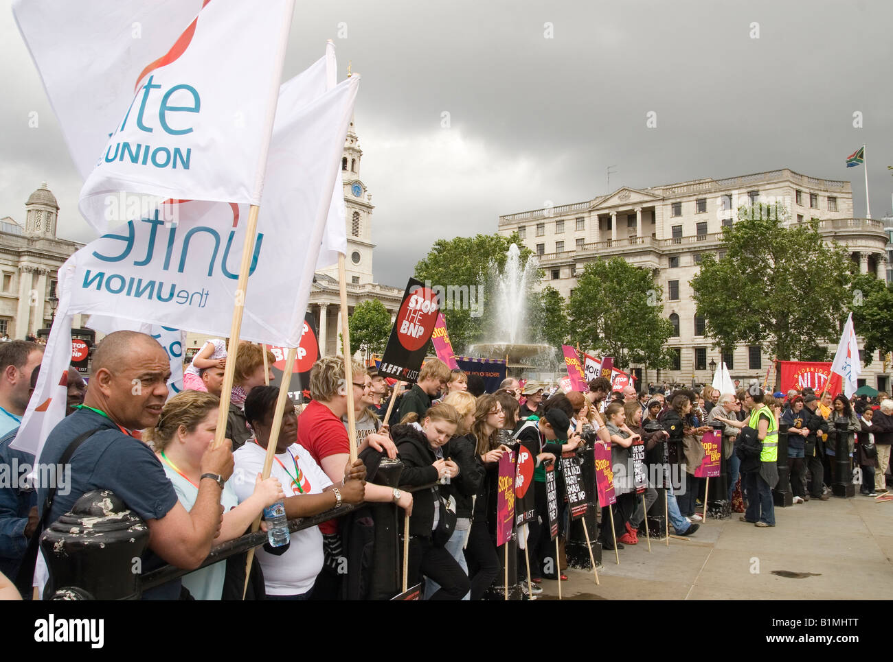 anti BNP rally Stock Photo - Alamy