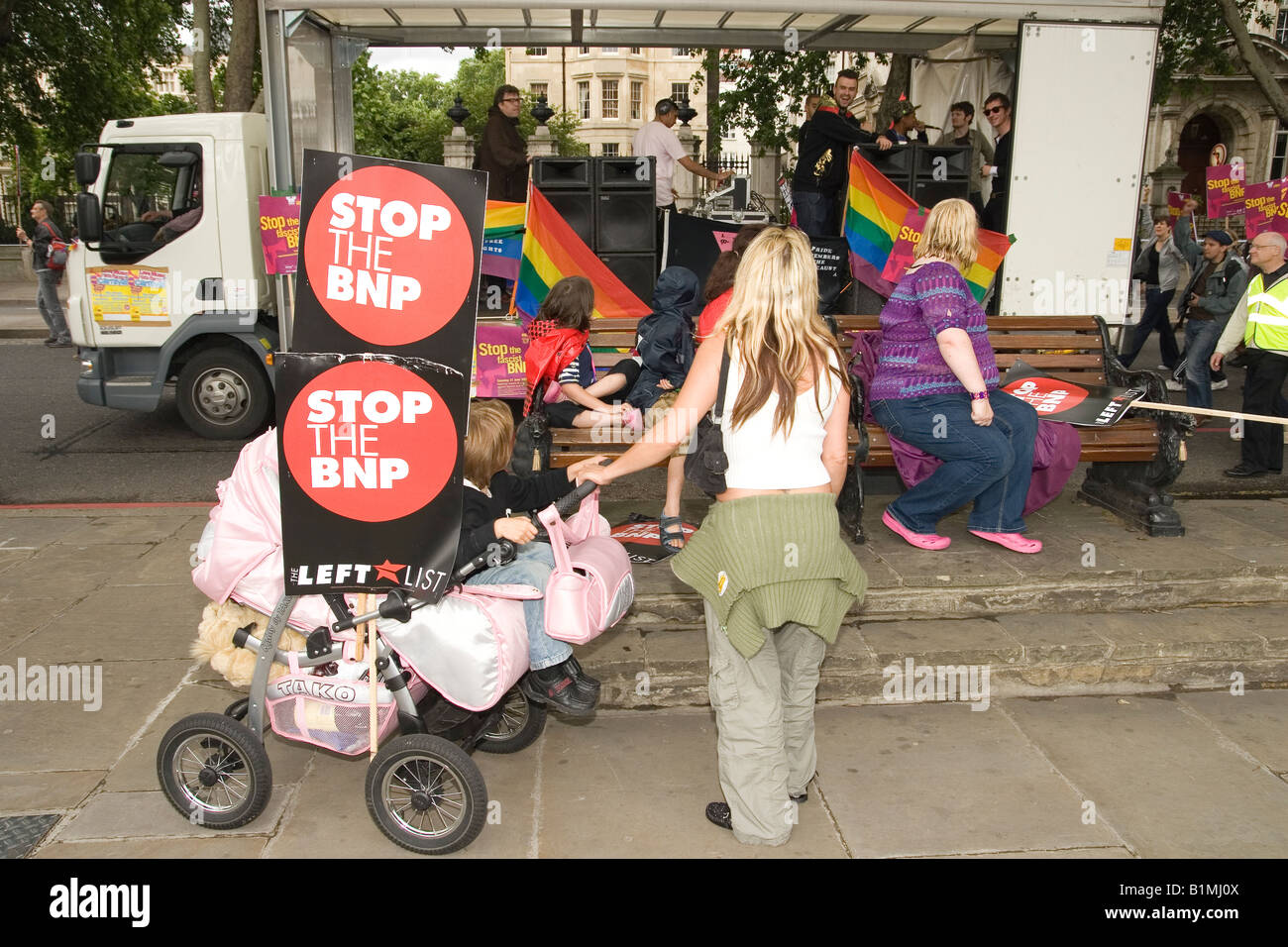 anti BNP rally Stock Photo - Alamy