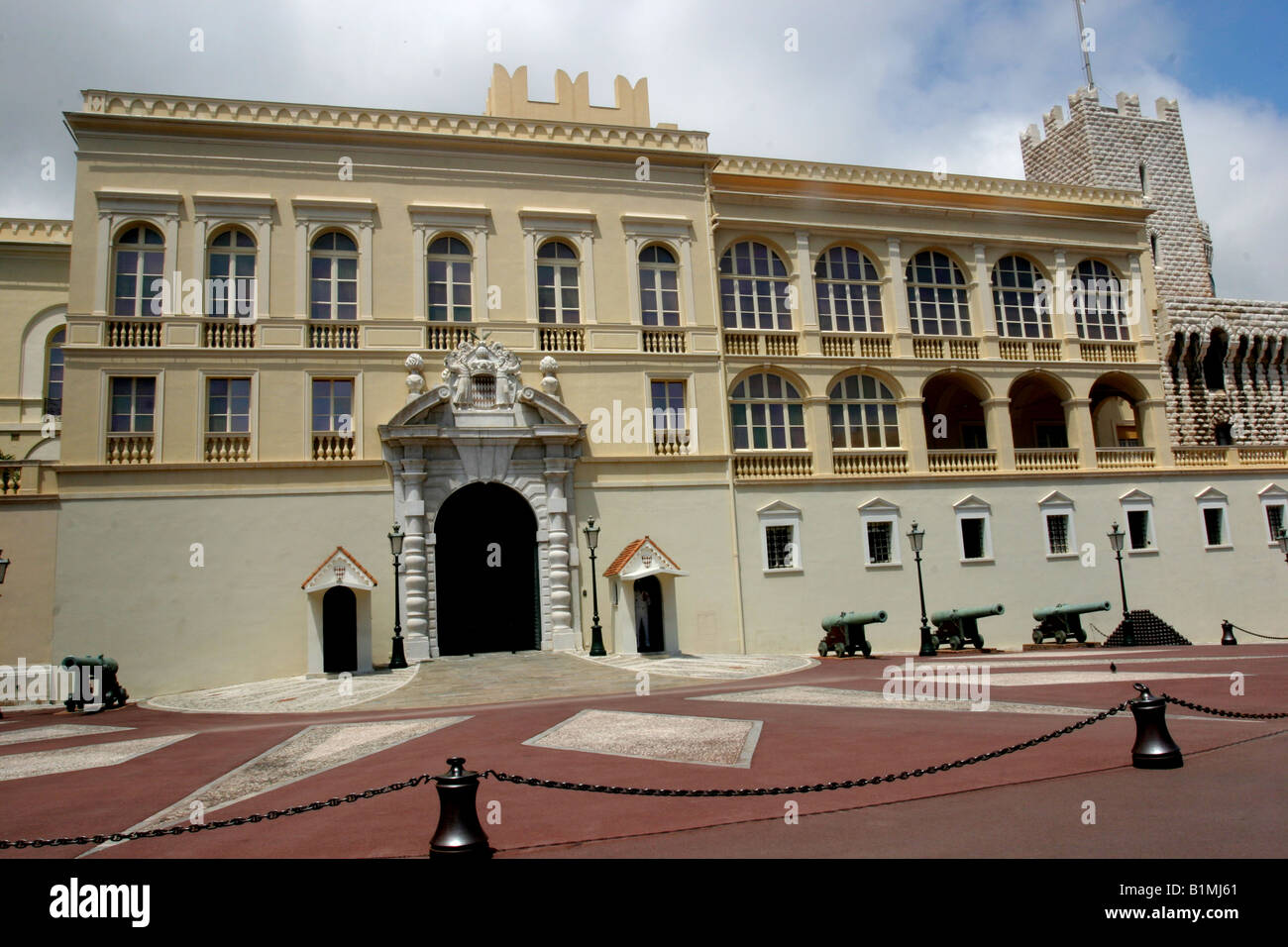 MONACO Front of the Royal Palace Stock Photo - Alamy
