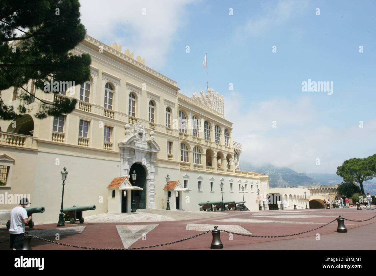 MONACO - Front of the Royal Palace Stock Photo - Alamy