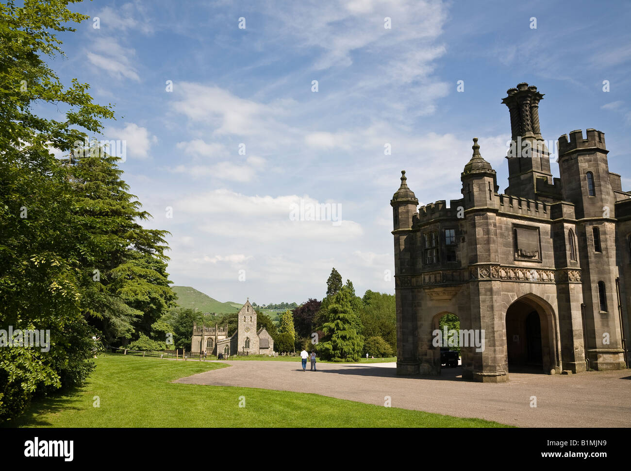 Ilam Hall, Ilam Country Park, Peak District National Park ...