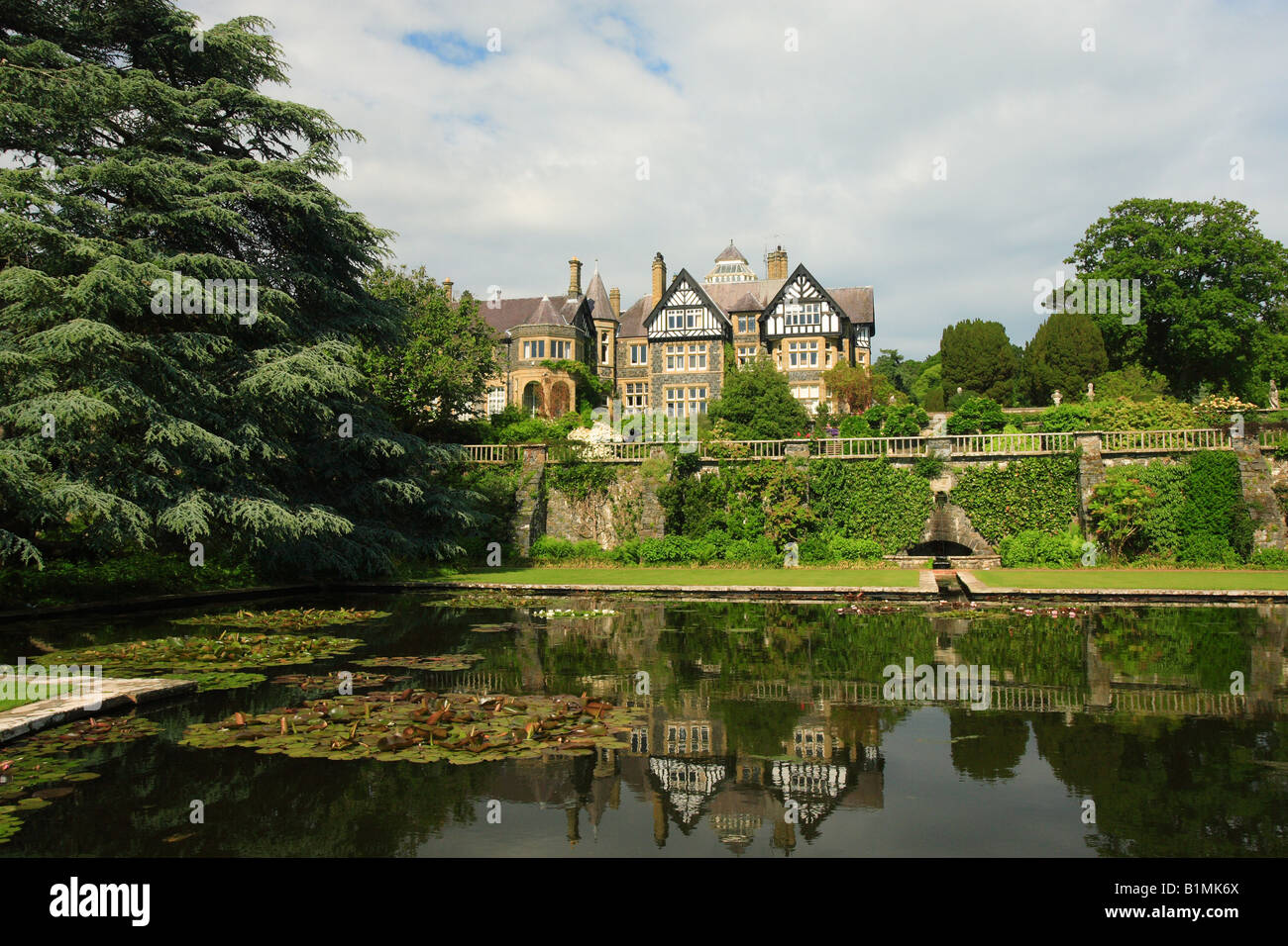 Bodnant Hall - Bodnant Gardens, Wales Stock Photo - Alamy