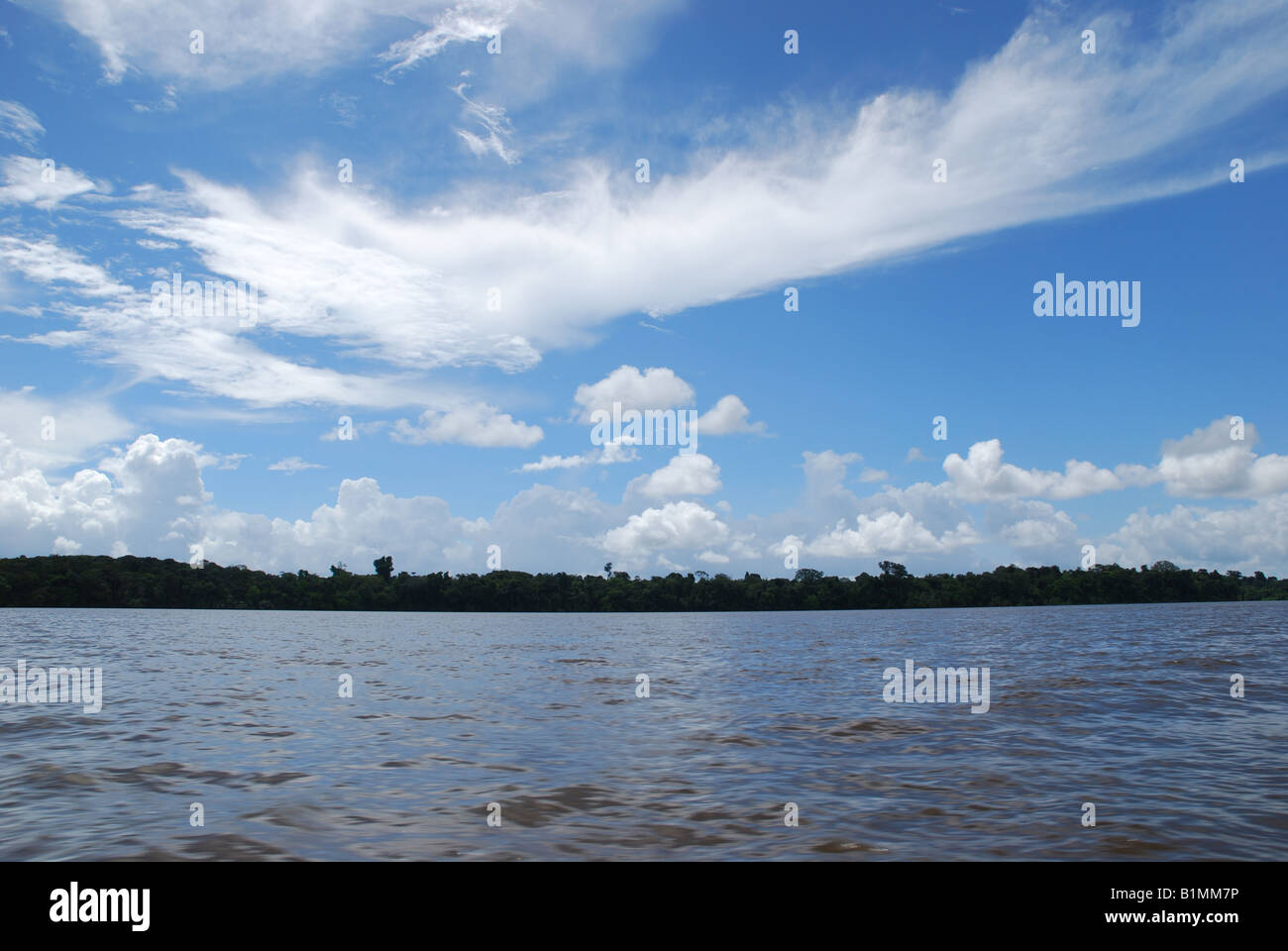 tropical sky on the Maroni river Stock Photo - Alamy