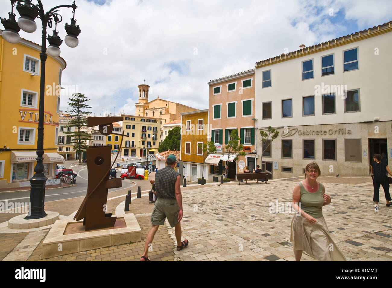 Mahon menorca plaza hi-res stock photography and images - Alamy