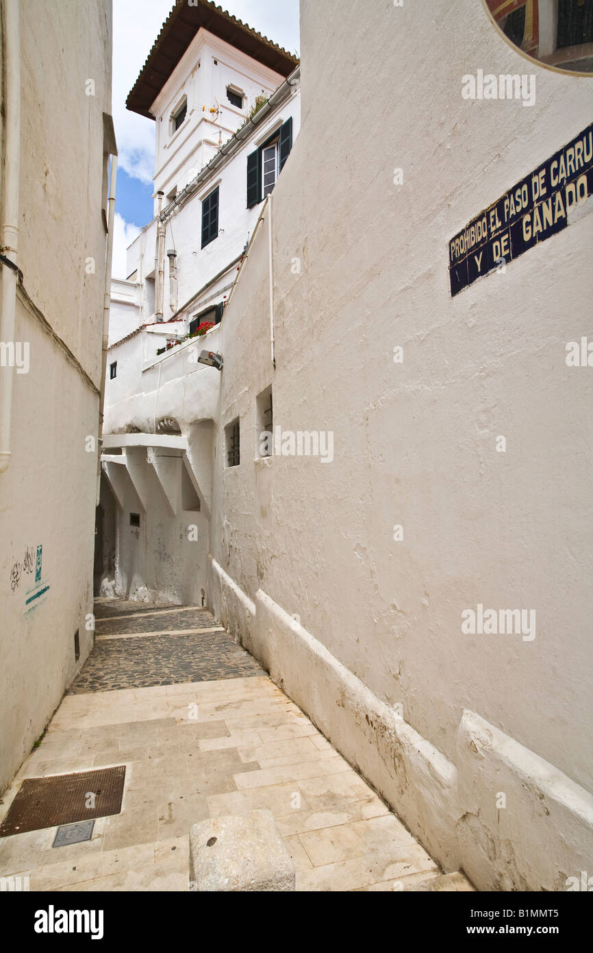 Mao / Mahon Capital of Menorca Minorca Stock Photo - Alamy