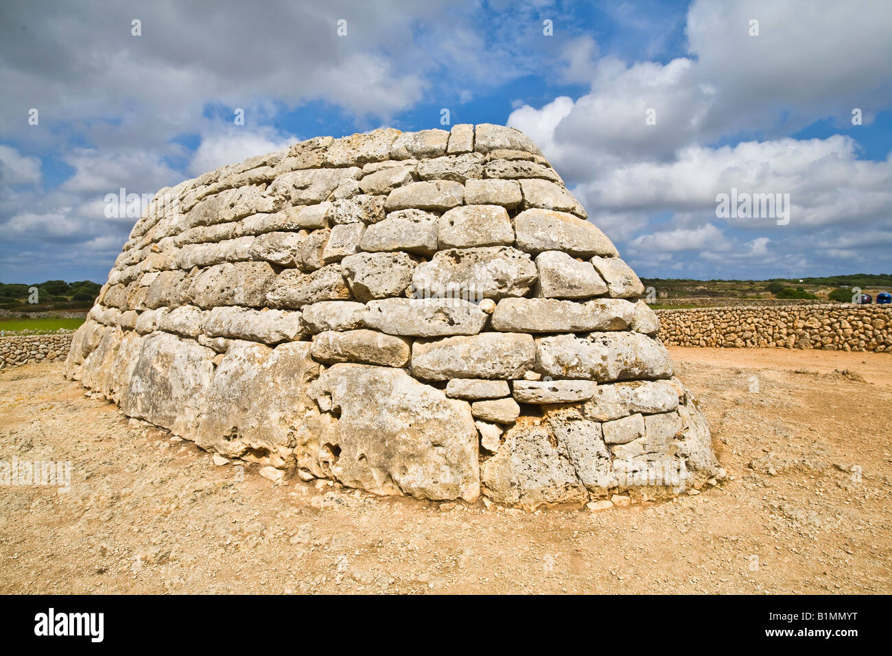 Naveta des tudons prehistoric monument hi-res stock photography and ...