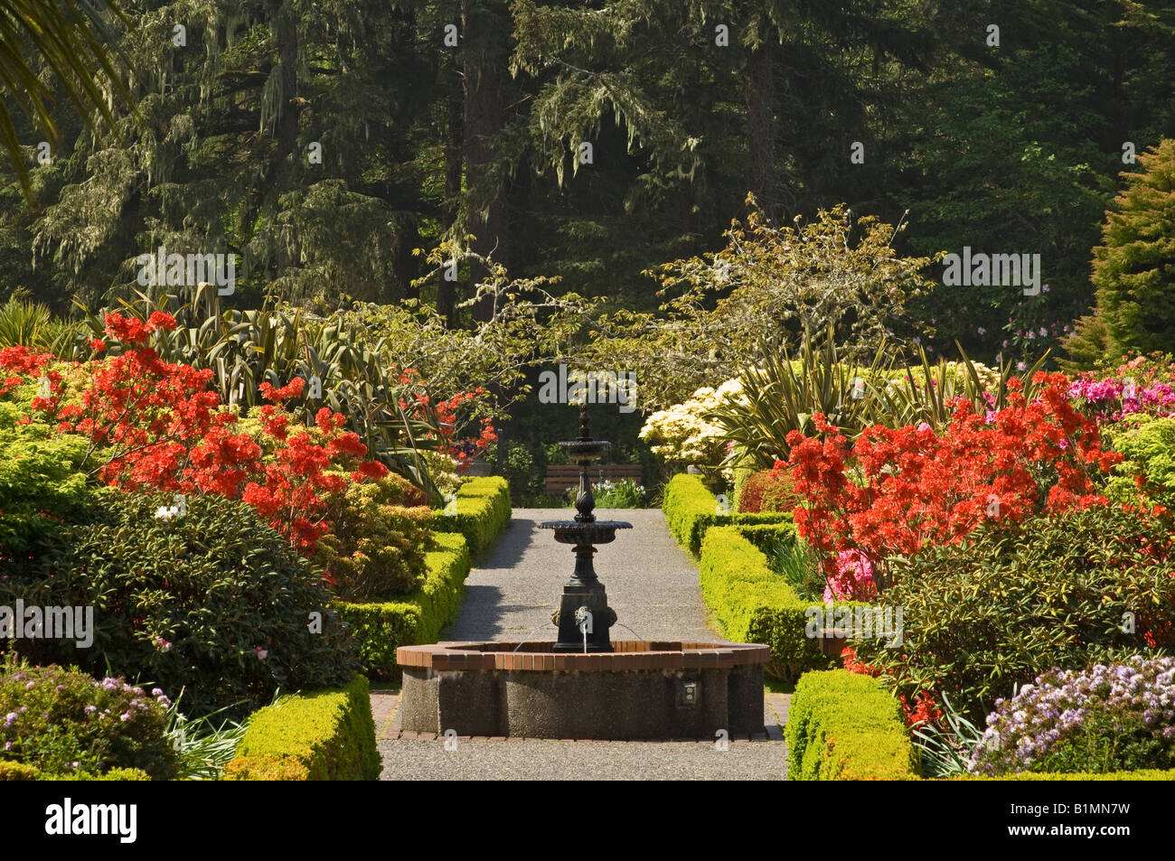 Gardens at former Simpson Estate Shore Acres State Park Oregon coast ...