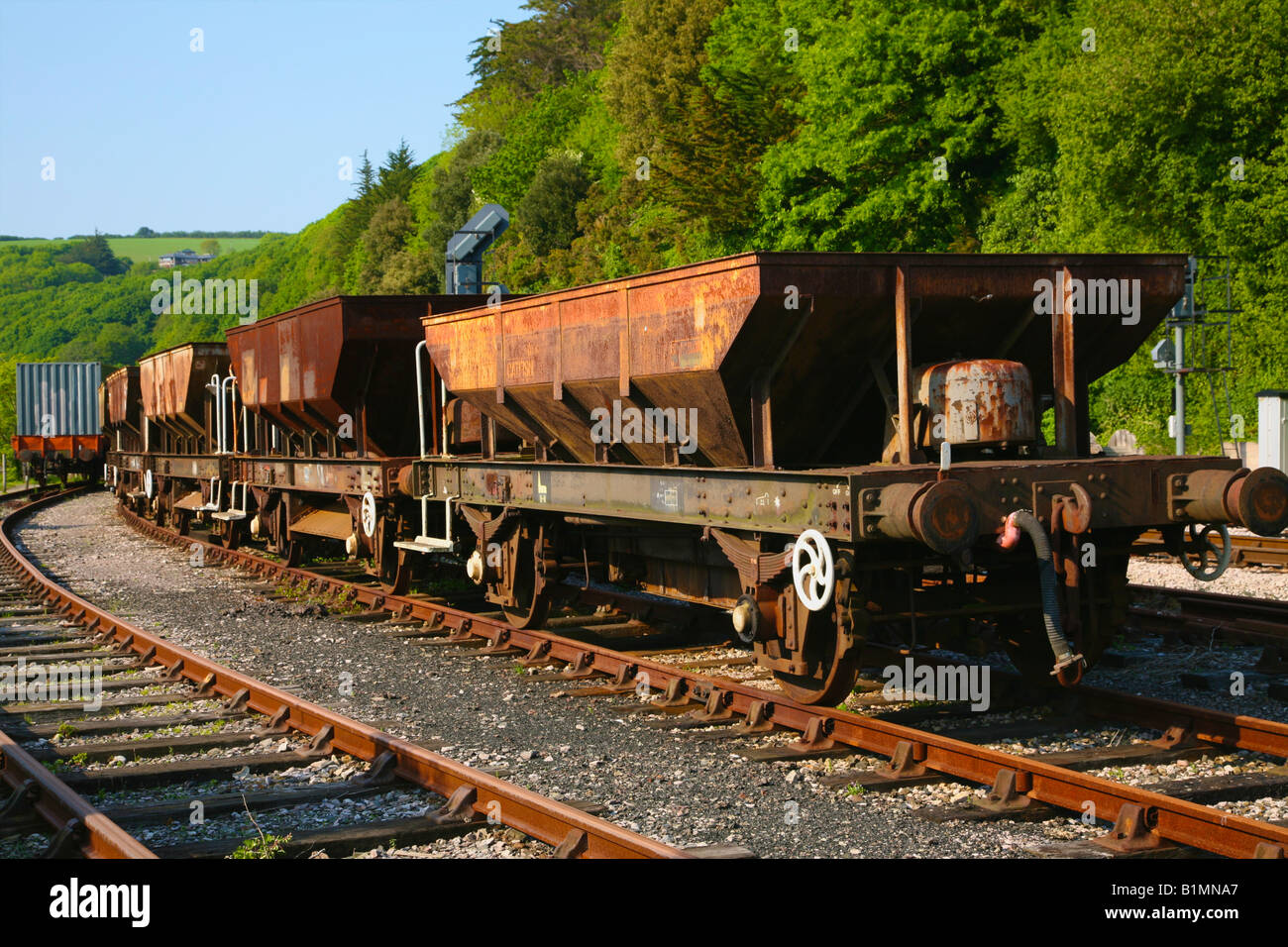 Old Railway Wagons Stock Photo - Alamy