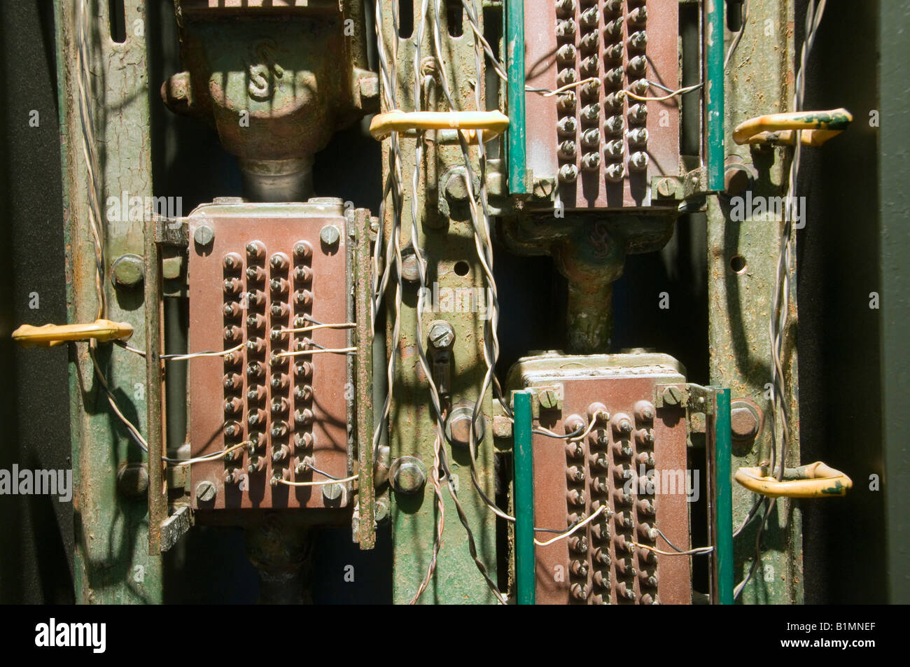 Old communication transmission box Stock Photo - Alamy