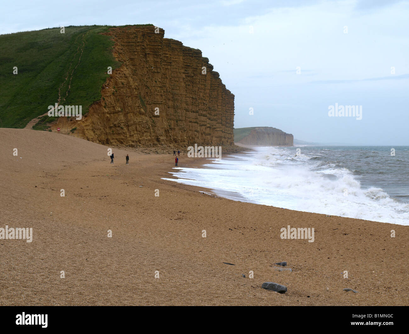 the famous red cliffs of the Jurassic coast at west bay,Dorset,UK Stock ...