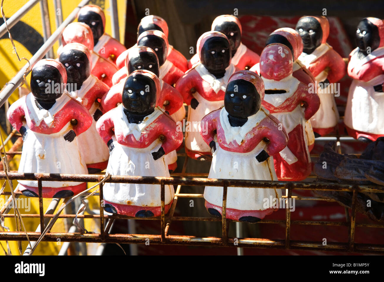 Collection of Aunt Jemima statuettes on shelf Stock Photo - Alamy