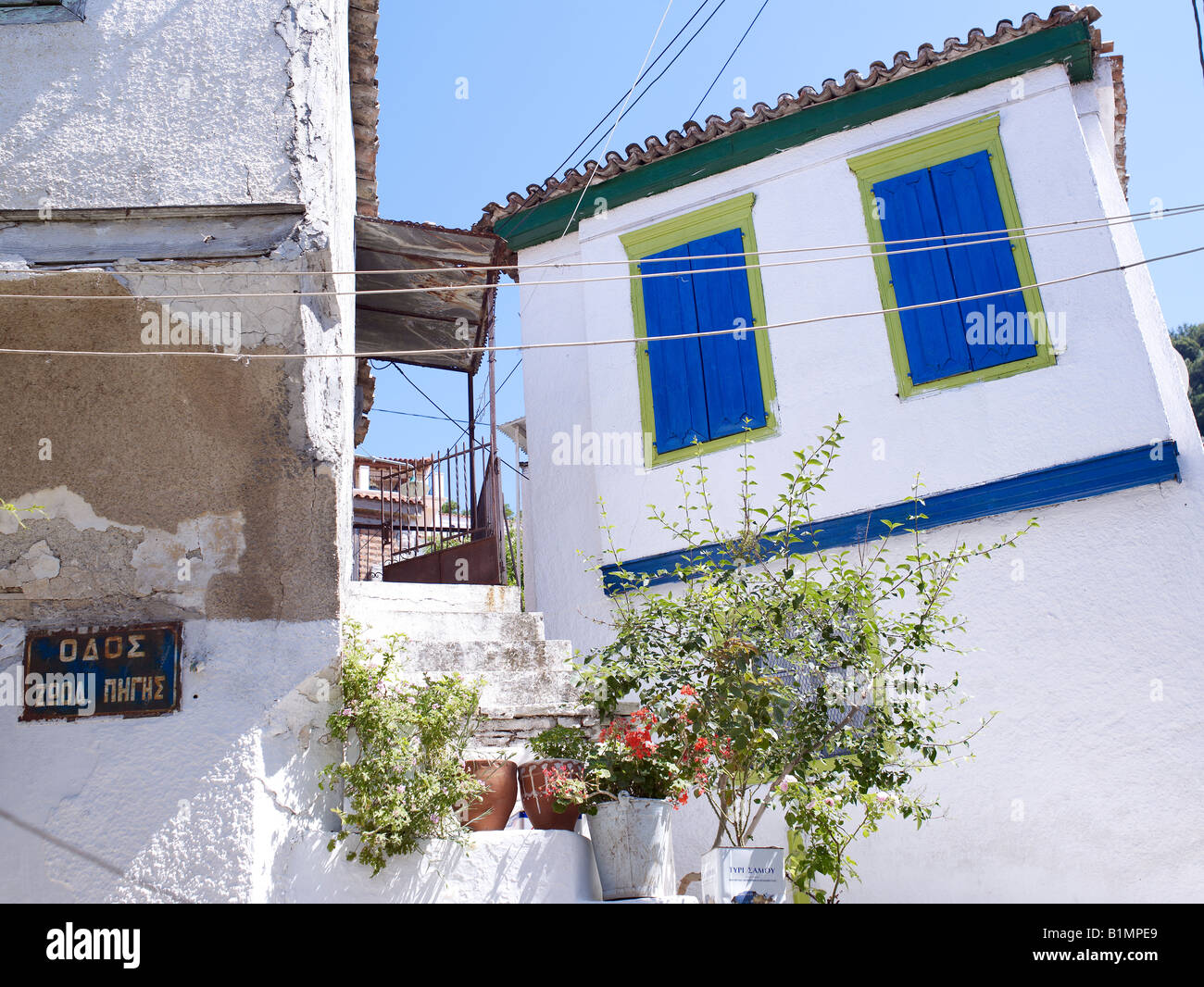 Village of Manolàtes,Samos,Greece Stock Photo - Alamy
