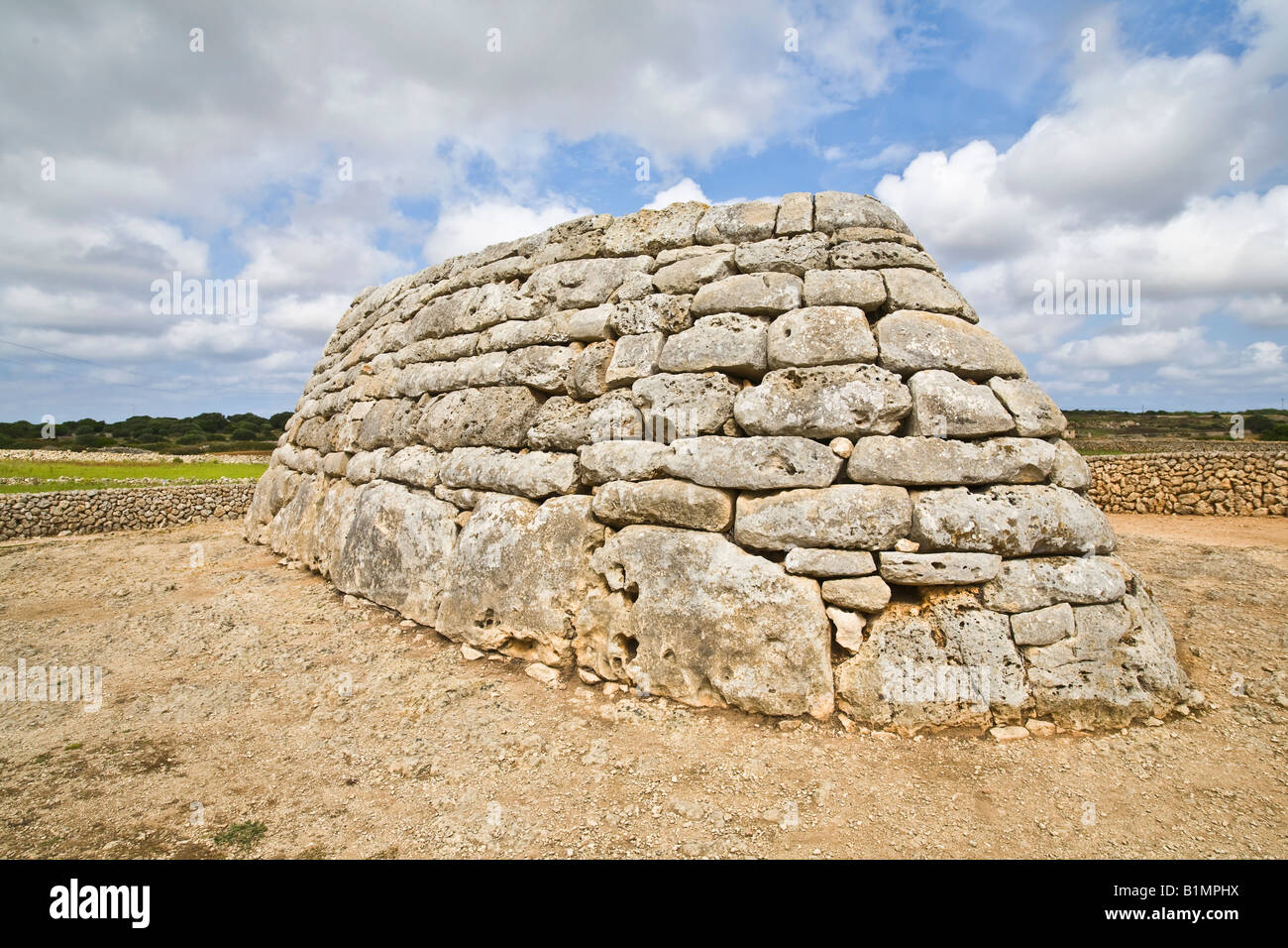 Naveta des tudons prehistoric monument hi-res stock photography and ...