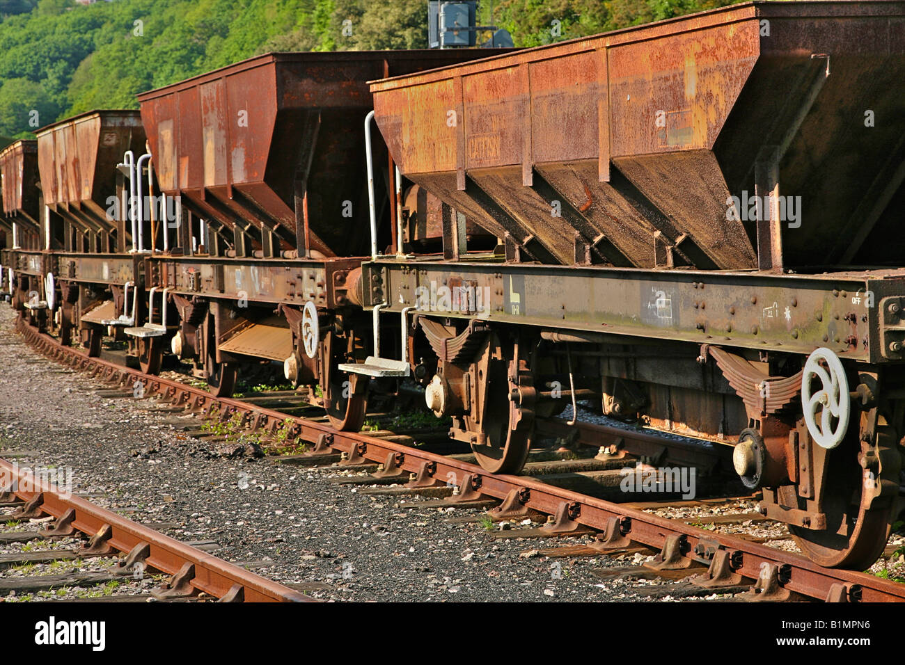 Old Railway Wagons Stock Photo - Alamy