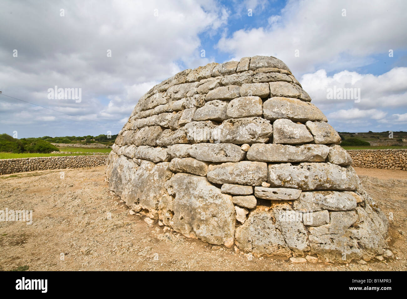 Naveta des tudons prehistoric monument hi-res stock photography and ...