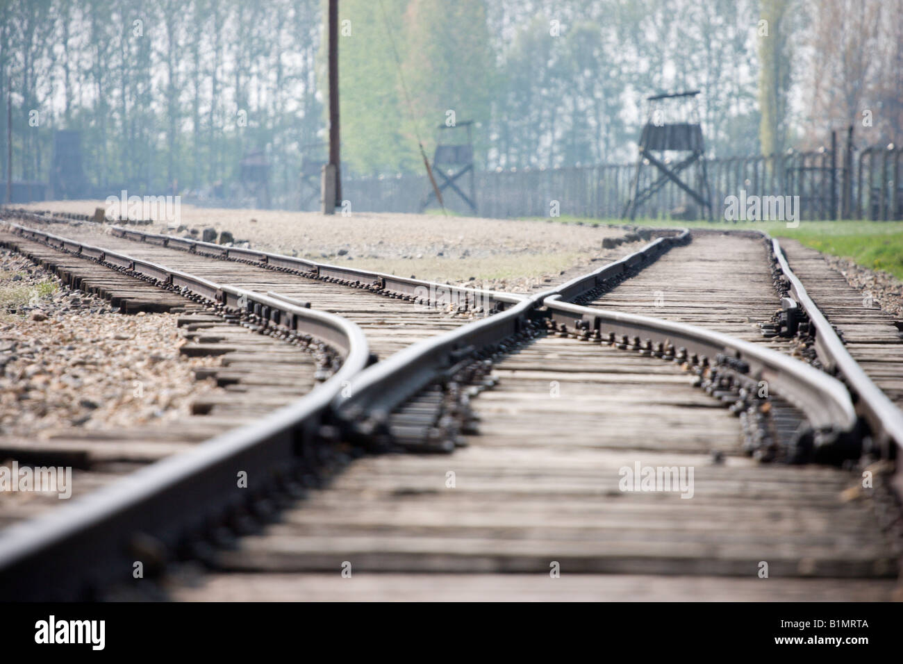 Railroad track auschwitz birkenau hi-res stock photography and images ...