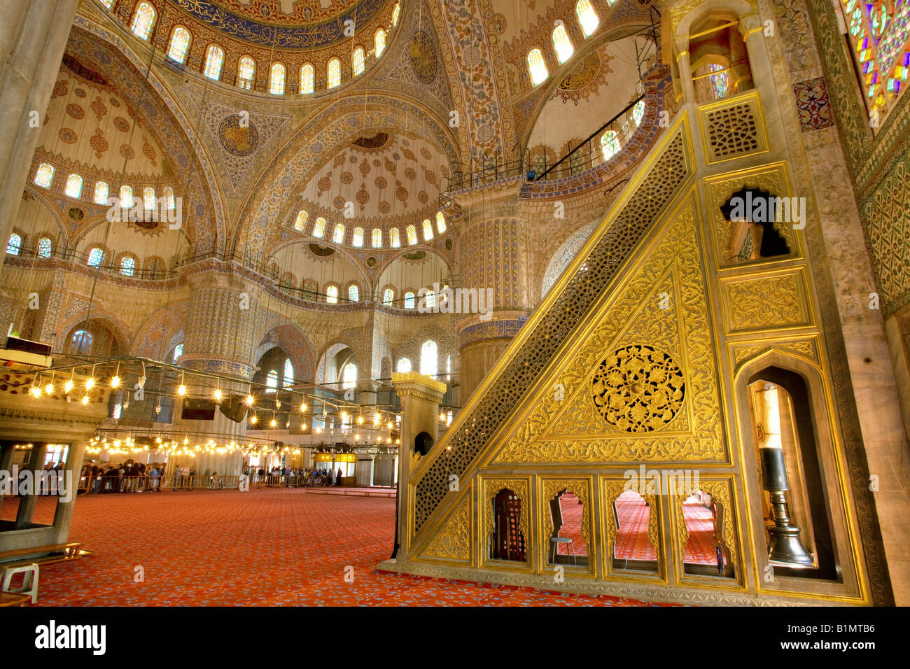 The minbar in the Blue Mosque in Istanbul Stock Photo, Royalty Free ...