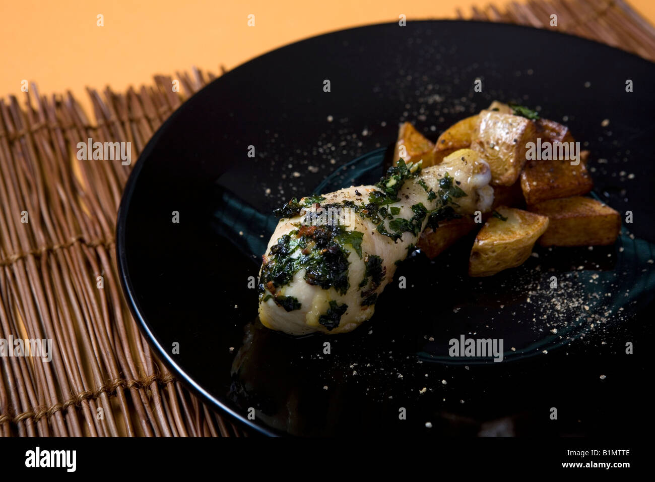 CHICKEN WITH BATATOS Stock Photo - Alamy