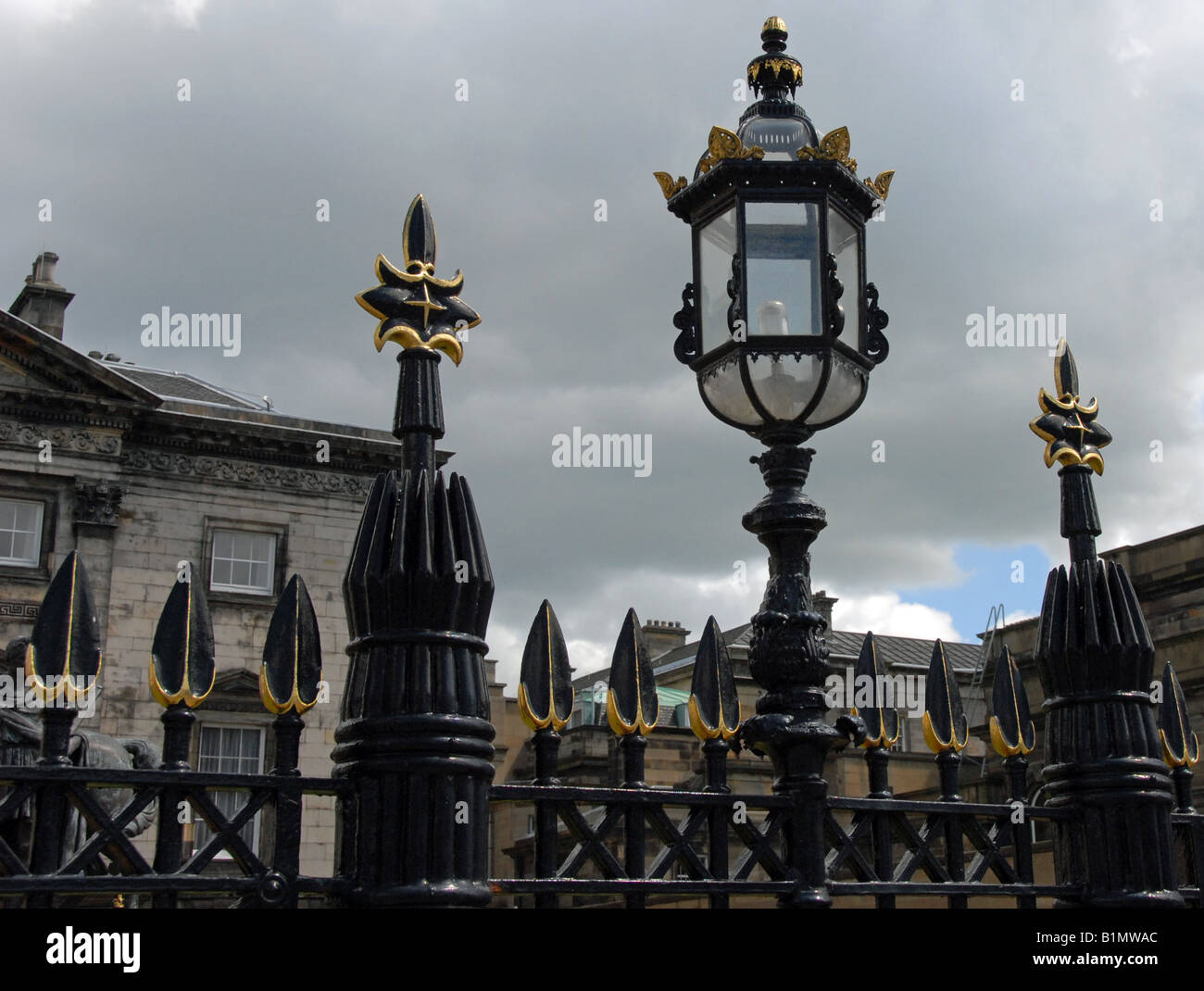 Ornate street lamps lights Stock Photo - Alamy