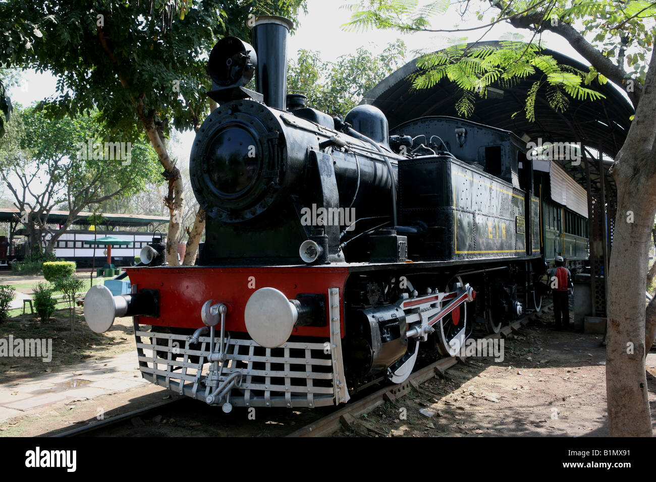 steam engine or locomotive at the Delhi railway museum India Stock ...