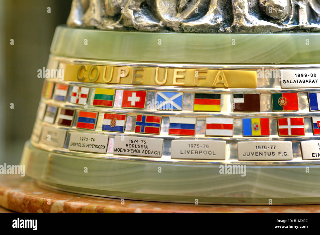 Uefa cup winner's cup trophy hi-res stock photography and images - Alamy