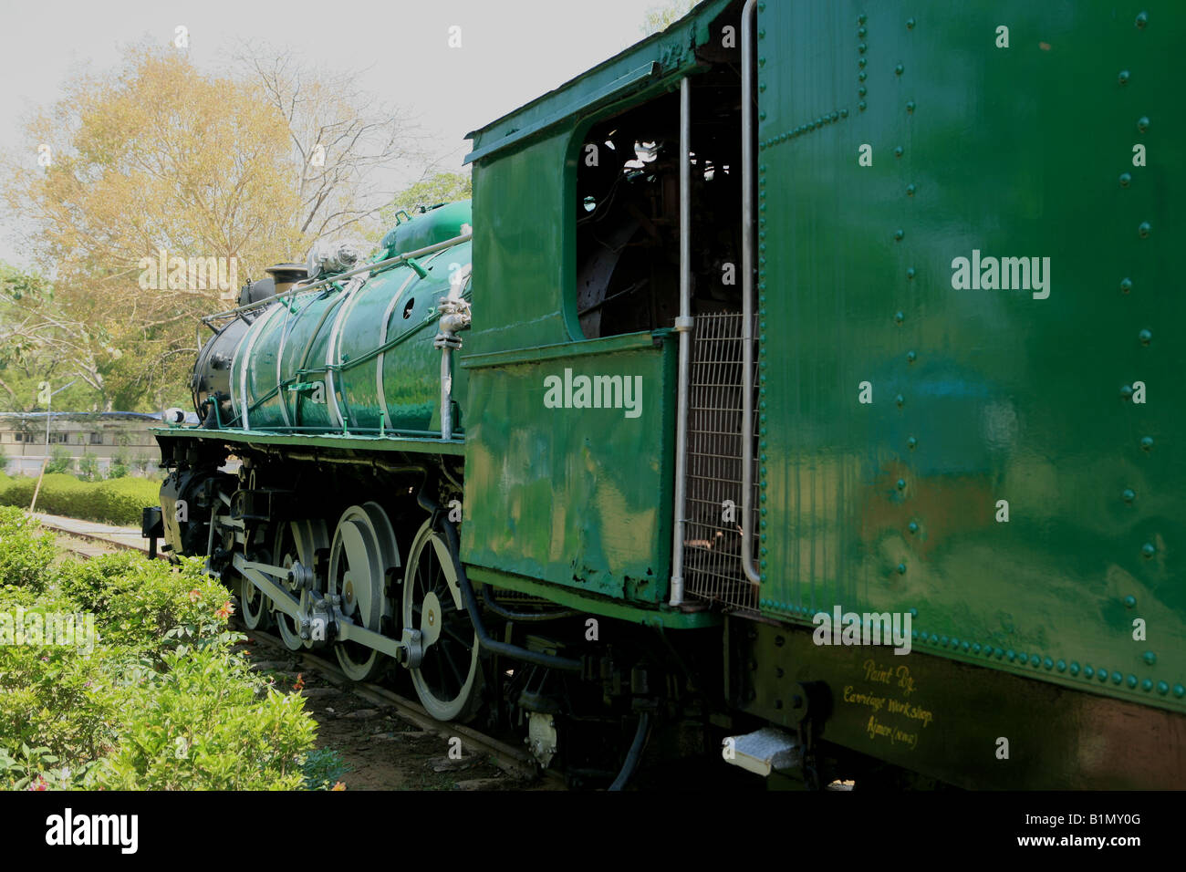steam engine or locomotive at the Delhi railway museum India Stock ...