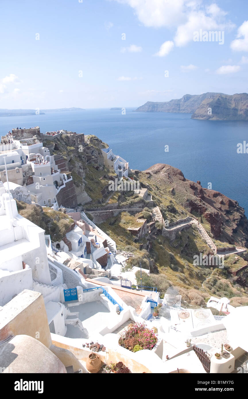 Santorini Rooftops 4 Stock Photo - Alamy