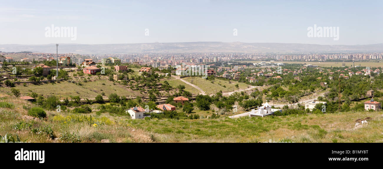 Panorama of view of the plain of Troy on the Aegean Coast of Turkey ...