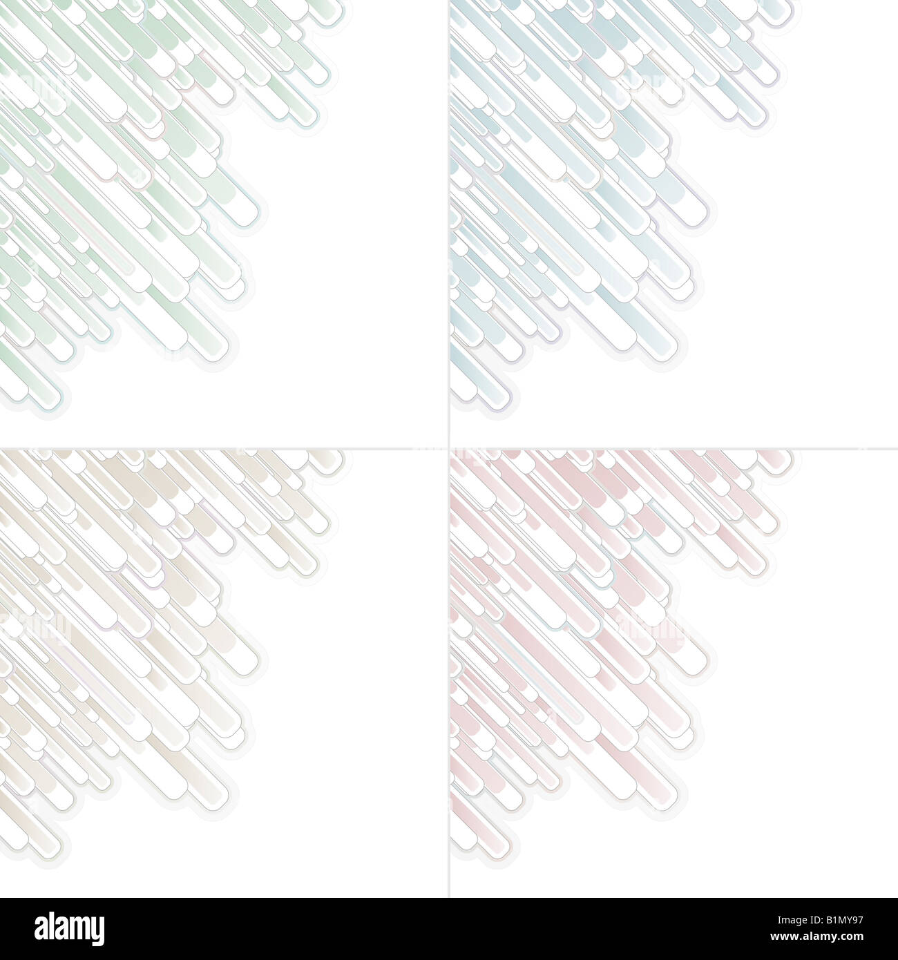 Vector illustration of four flowing abstract modern backgrounds Divided ...