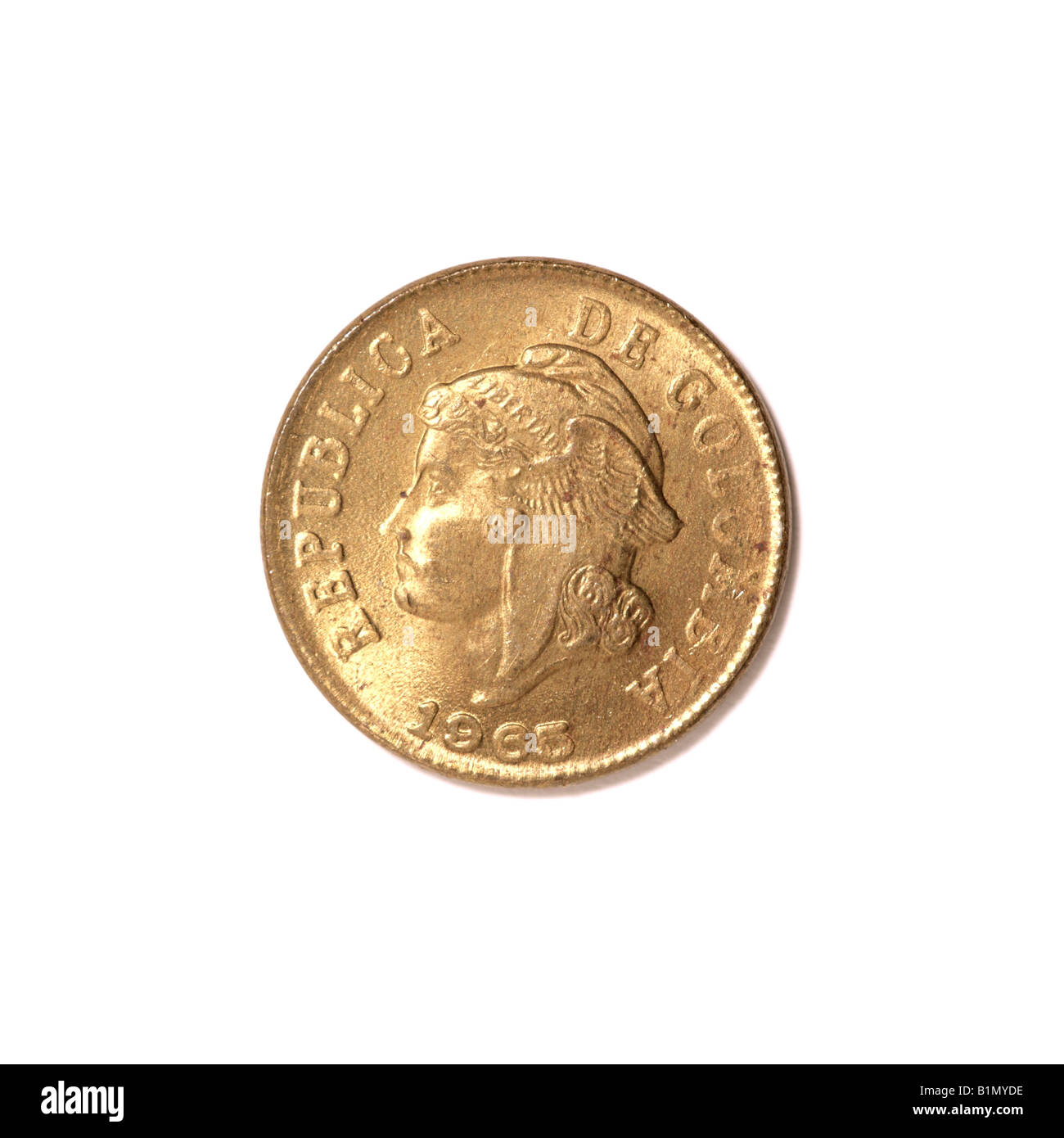 Colombian 2 Centavos coin Stock Photo - Alamy