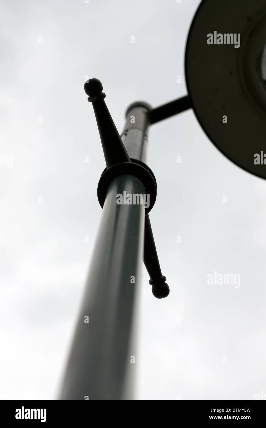 Park/Street lamp poll with shallow depth of field and a ground sky ...