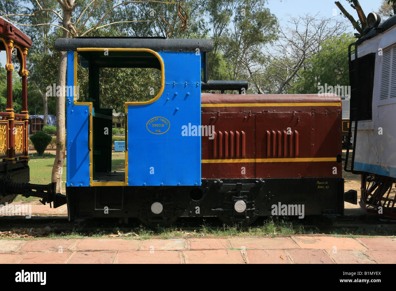 Fowler diesel engine 390014 or locomotive at the Delhi railway museum ...