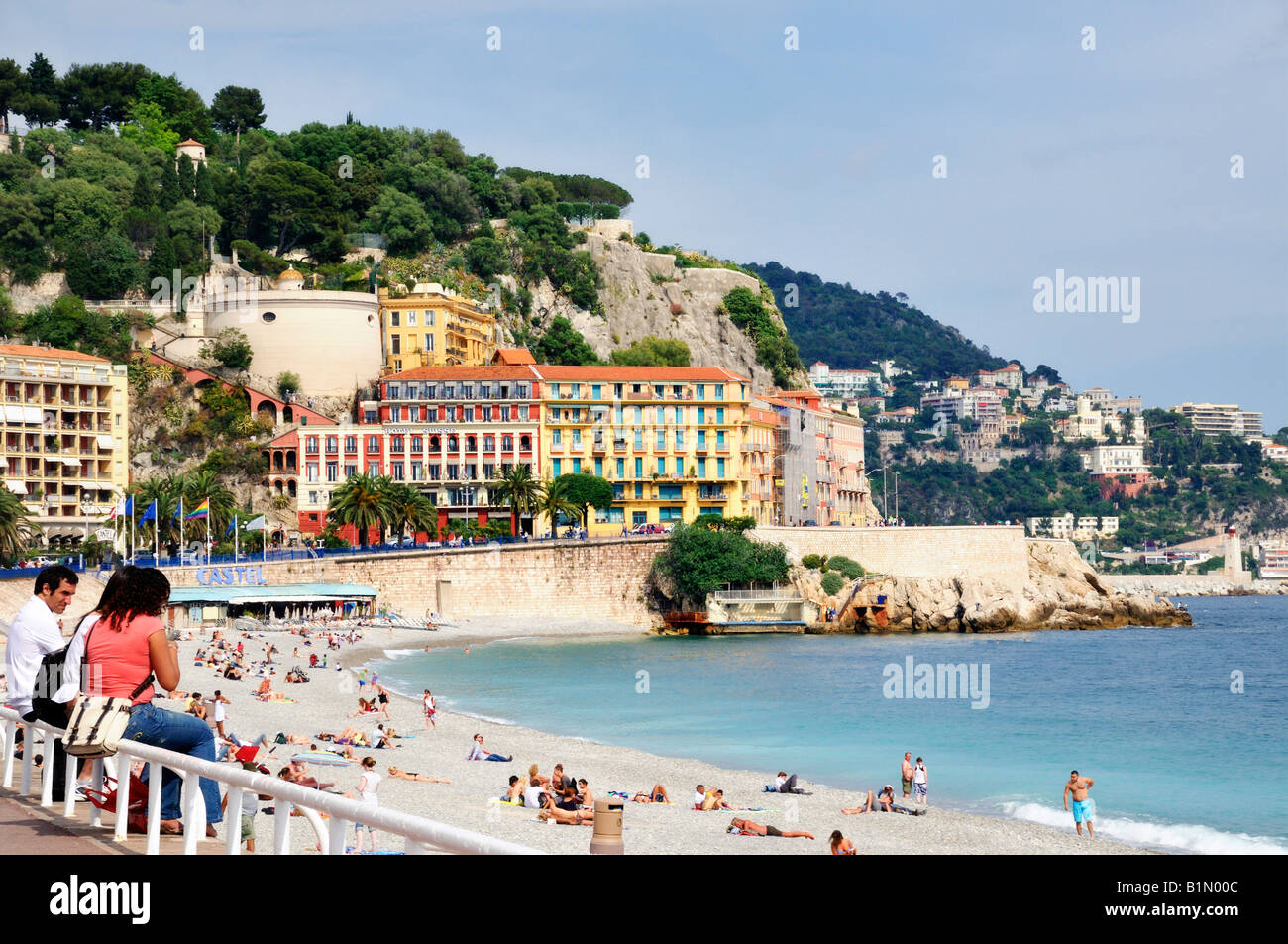 Vacations and Travel A view of Nice France FOR EDITORIAL USE ONLY Stock ...